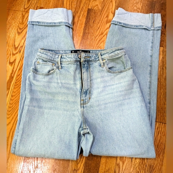 Hollister | Jeans | Hollister Ultra High Rise Dad Jeans Size 1r Blue ...